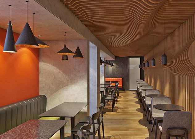 Premium Chicken - fast food restaurant interior design
