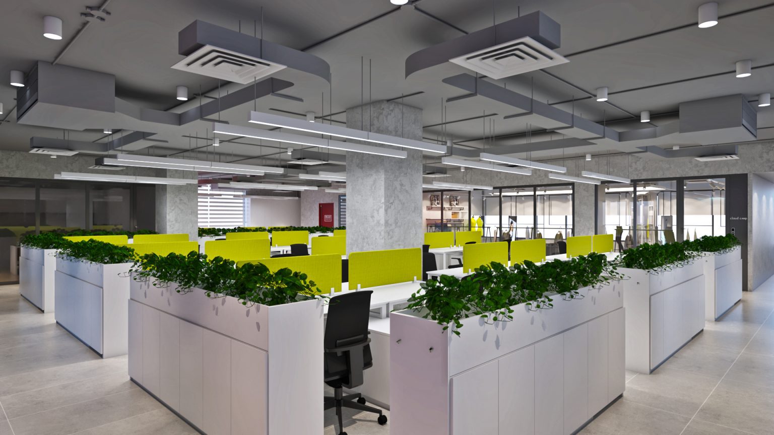 Futuristic Office Interior Design: Transforming Workspaces.