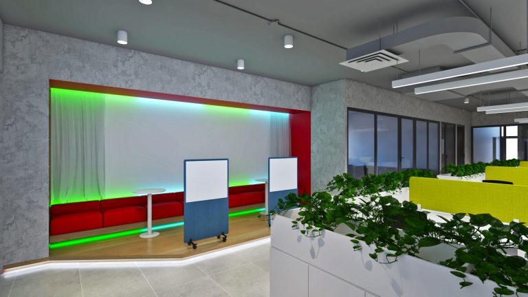 Futuristic Office Interior Design: Transforming Workspaces.